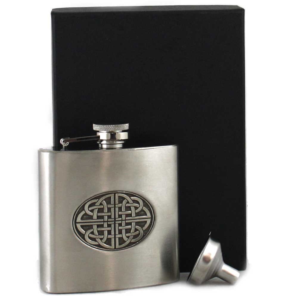 Hip Flask Celtic Disc
